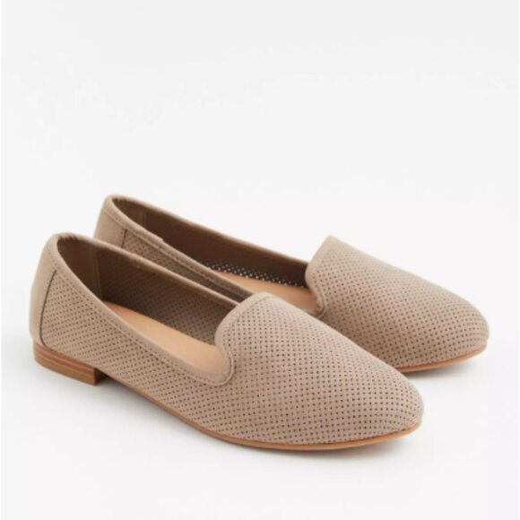 torrid | Shoes | Torrid Perforated Tan Beige Loafer Ww | Poshmark
